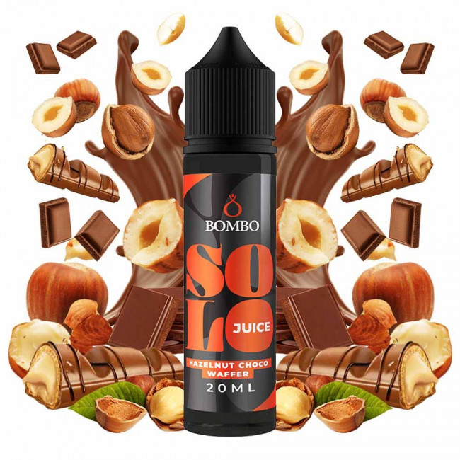 BOMBO SOLO JUICE HAZELNUT CHOCO WAFFER 20ML/60ML FLAVORSHOT eSmokeGuru