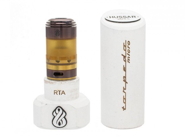 Hussar RTA Purple & Gold Special Edition with Micro Tank Ultem eSmokeGuru